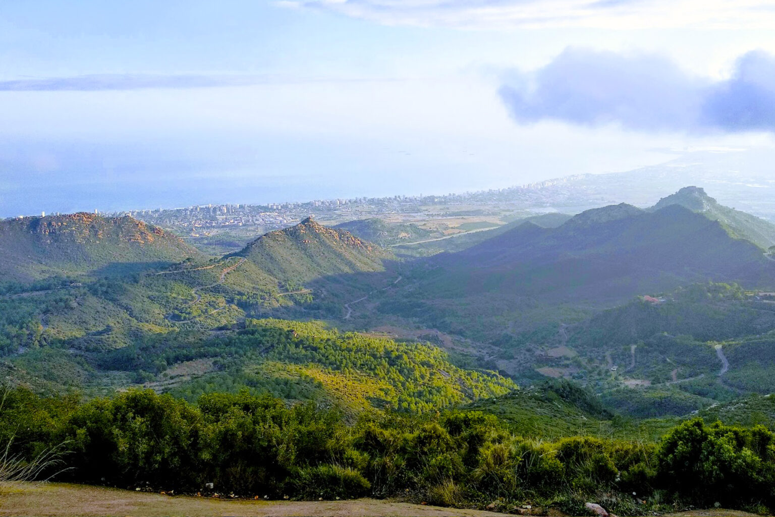 Benicàssim desde las alturas. - Benicàssim Turismo